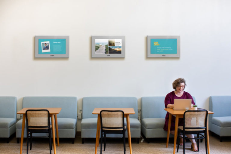 A Digital signage product to enhance company culture - Rezonant Design